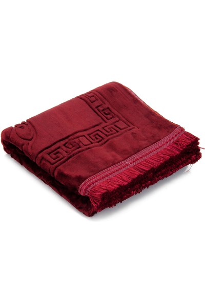 İhvan Online Peluş Seccade - Kırmızı