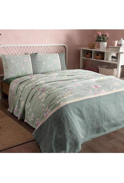 Özdilek Moribana Yeşil Nevresim Takımı Ranforce Çift Kişilik Özdilek Özdilek Moribana Yeşil Nevresim Takımı Ranforce Çift Kişilik Özdilek