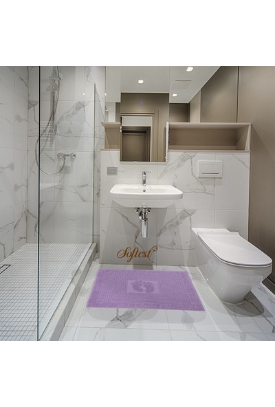 Softest Rengarenk 50 x 70 Cm Ayak Havlusu, Banyo Paspası