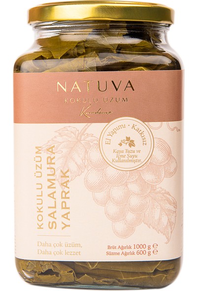 Natuva Kokulu Üzüm Salamura Yaprak 1000 G Natuva Kokulu Üzüm Salamura Yaprak 1000 G