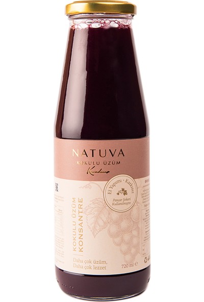 Natuva Kokulu Üzüm Konsantre 720 ml Şekersiz