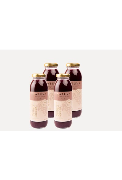 Natuva 4'lü Kokulu Üzüm Içecek 250 ml Az Şekerli