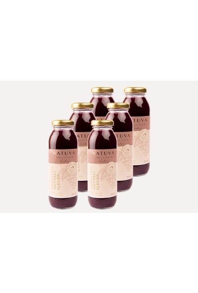 Natuva 6'lı Kokulu Üzüm Içecek 250 ml Az Şekerli