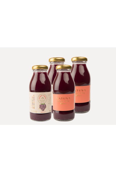 Natuva 4'lü Kokulu Üzüm Minikler 200 ml Şekersiz Natuva 4'lü Kokulu Üzüm Minikler 200 ml Şekersiz