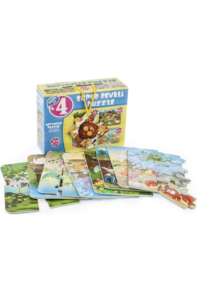 Dıytoy 1481 Dıytoy Süper Renkli 4'lü Puzzle - Hayvanlar / 8+12+16+24 Parça Puzzle Dıytoy 1481 Dıytoy Süper Renkli 4'lü Puzzle - Hayvanlar / 8+12+16+24 Parça Puzzle