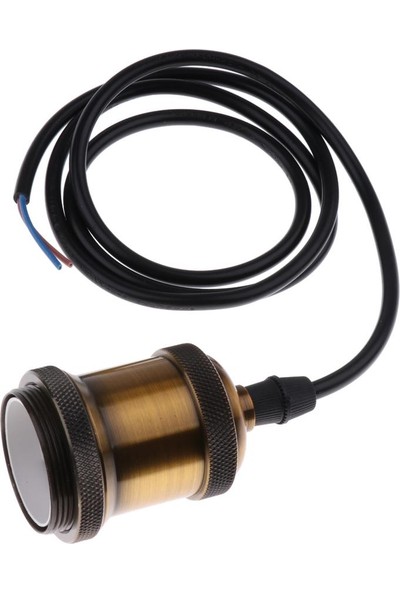 Kesoto E27 Metal Lamba Soket Vintage Asılı Kolye Işık Kolye Işık Fikstür # 1 (Yurt Dışından) Kesoto E27 Metal Lamba Soket Vintage Asılı Kolye Işık Kolye Işık Fikstür # 1 (Yurt Dışından)