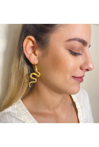 Cheers Accessories Yılan Detay Küpe