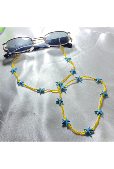 Cheers Accessories Mavi Deniz Yıldızı Gözlük Askısı