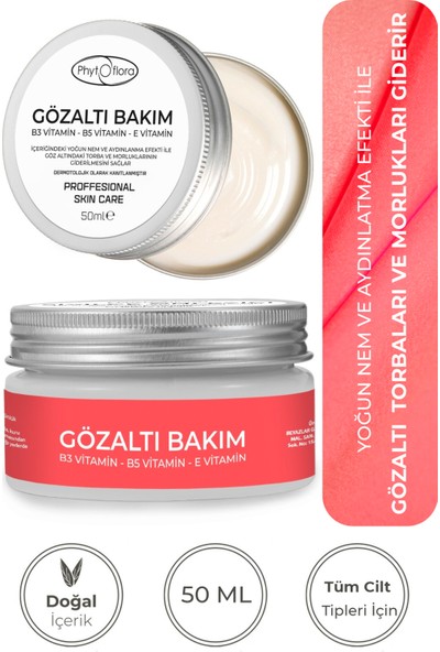 PHYTOFLORA En Iyi Torba ve Morluklara Karşı Göz Altı Bakım Kremi PHYTOFLORA En Iyi Torba ve Morluklara Karşı Göz Altı Bakım Kremi