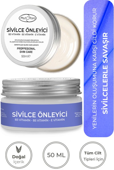 PHYTOFLORA En Etkili Sivilce Karşıtı ve Sivilce Önleyici Krem