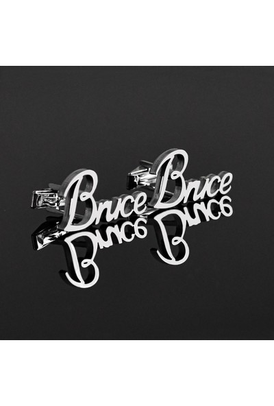 Demasgold Kişiye Özel Isimli 925 Ayar Saf Kol Düğmesi