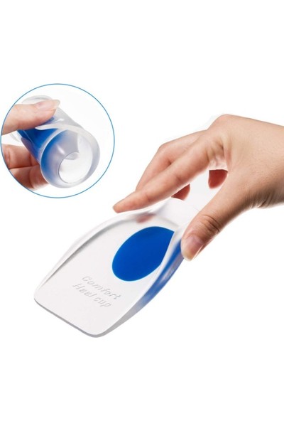 Cmt Topuk Silikonu Şeffaf Mavi Erkek