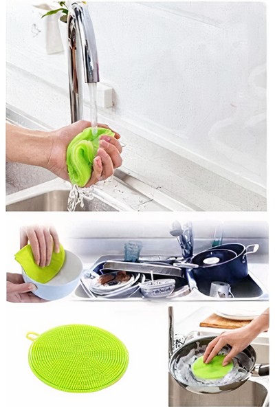 Omac Silikon Bulaşık Yıkama Fırçası Tükenmeyen Omac Silikon Bulaşık Yıkama Fırçası Tükenmeyen