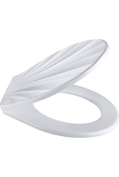 Emart Plastik Istiridye Desenli Klozet Kapağı