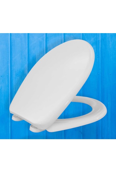Emart Sert Plastik Klozet Kapağı-Beyaz