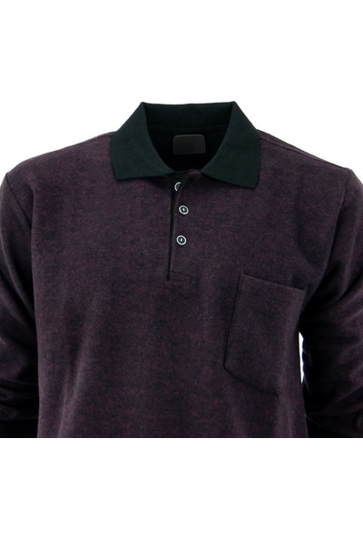 Oppland Erkek Bordo Kışlık Düğmeli Polo Yaka Cepli Uzun Kollu Rahat Kesim Likralı Pamuklu Şardonlu Kazak Oppland Erkek Bordo Kışlık Düğmeli Polo Yaka Cepli Uzun Kollu Rahat Kesim Likralı Pamuklu Şardonlu Kazak