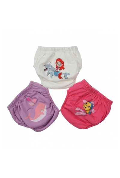 Modakids Kız Bebek Sevimli 3'Lü Alıştırma Külodu 035-60155-035