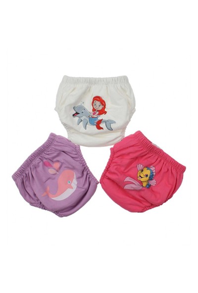 Modakids Kız Bebek Sevimli 3'Lü Alıştırma Külodu 035-60155-035