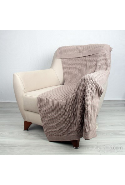 Betireshome Örgü Battaniye Bej