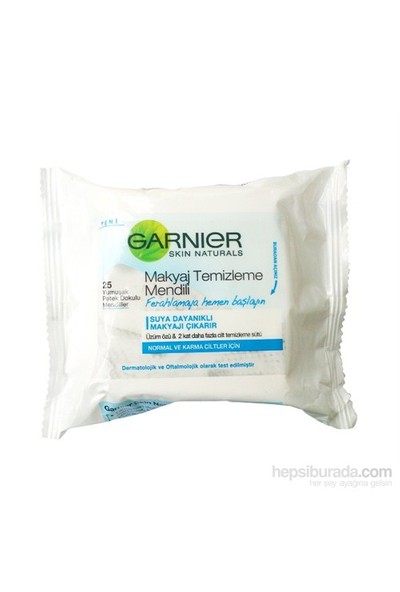 Garnier Makyaj Temizleme Mendili Normal Ve Karma Ciltler Paket İçi 25 ADET Garnier Makyaj Temizleme Mendili Normal Ve Karma Ciltler Paket İçi 25 ADET