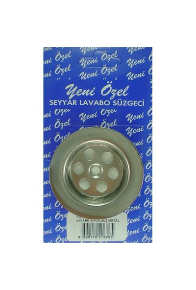 Lavabo Sifon Süzgeci Metal