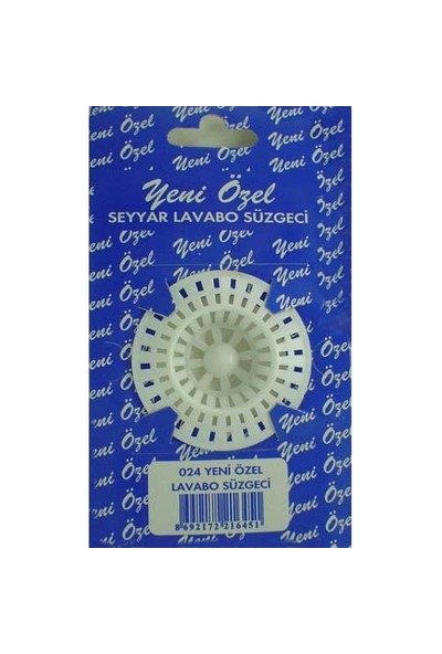 Lavabo Süzgeci Plastik