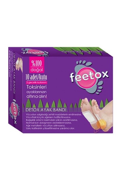 Feetox Toksin Temizleyici Detox Ayak Pedi