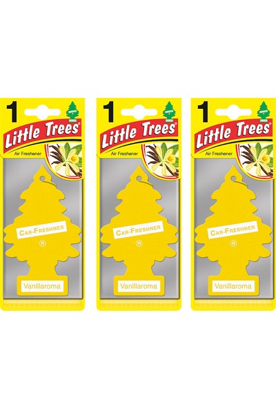 Car Freshener Little Trees Kağıt Koku Vanilya 3 adet Car Freshener Little Trees Kağıt Koku Vanilya 3 adet