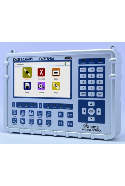Atlanta ASF-2050 Combo Uydu Yön Bulucu AHD Kamera Test Cihazı Atlanta ASF-2050 Combo Uydu Yön Bulucu AHD Kamera Test Cihazı