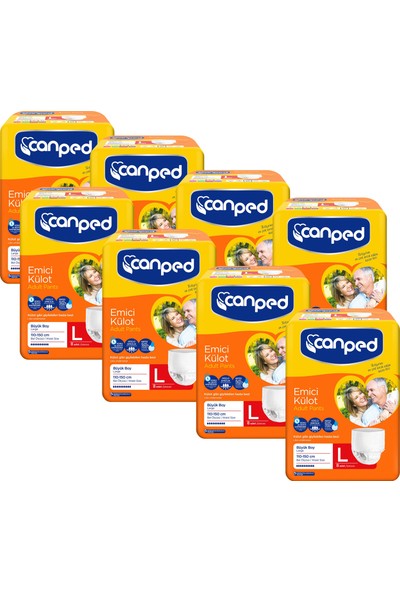 Canped Emici Külot Büyük (8x8) 64'lü Canped Emici Külot Büyük (8x8) 64'lü