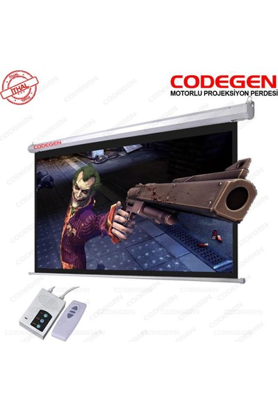 Codegen (EX-20) 200X200 Motorlu Uzaktan Kumandalı Projeksiyon Perdesi Codegen (EX-20) 200X200 Motorlu Uzaktan Kumandalı Projeksiyon Perdesi