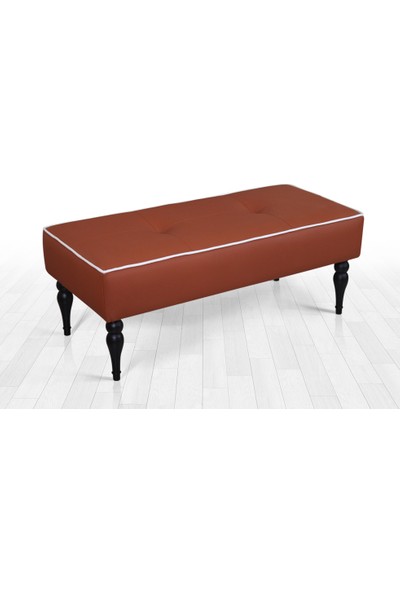Lorence Home Lungo Deri Bench Puf(Toprak) Lorence Home Lungo Deri Bench Puf(Toprak)