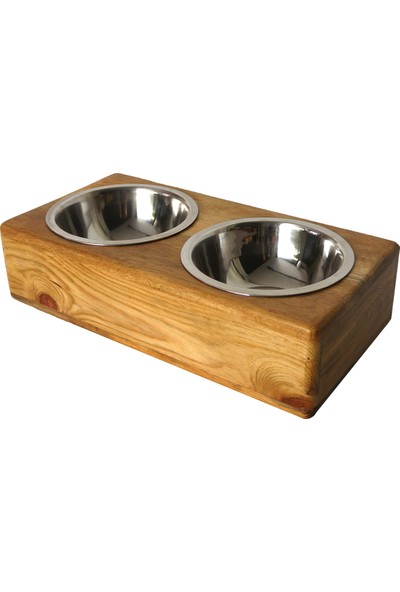 Hurdahane, Ahşap Mama Ve Su Kabı - Small - Çap 15Cm Hurdahane, Ahşap Mama Ve Su Kabı - Small - Çap 15Cm