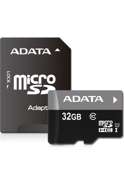 Adata Premier 32GB 50MB/s microSDHC/SDXC UHS-I Class10 Micro SD Kart + Adaptör AUSDH32GUICL10-RA1 Adata Premier 32GB 50MB/s microSDHC/SDXC UHS-I Class10 Micro SD Kart + Adaptör AUSDH32GUICL10-RA1