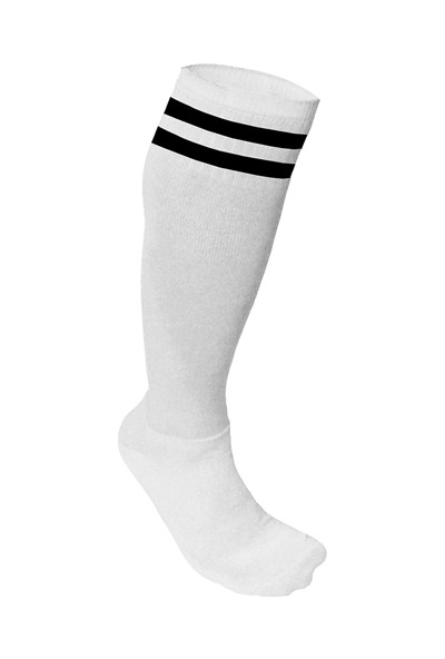 Usr Spor724 Süper Futbol Tozluğu Çorabı Beyaz Siyah
