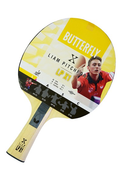 Butterfly 85080S Liam Pitchford LP X1 ITTF Onaylı Masa Tenisi Raketi Butterfly 85080S Liam Pitchford LP X1 ITTF Onaylı Masa Tenisi Raketi