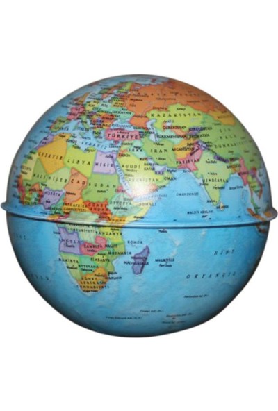 Gürbüz Dünya Kumbara Küre Siyasi 10 cm