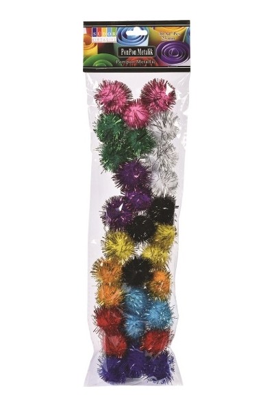 Südor Ponpon 25 Mm Metalik - 30 Lu