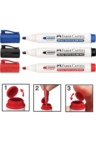 Faber-Castell Mavi Doldurulabilir Tahta Kalemi W20 Faber-Castell Mavi Doldurulabilir Tahta Kalemi W20