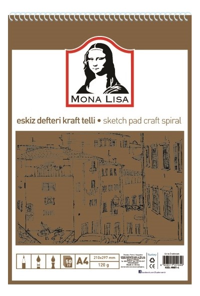 Südor Eskiz Defteri Kraft Telli A4 Südor Eskiz Defteri Kraft Telli A4