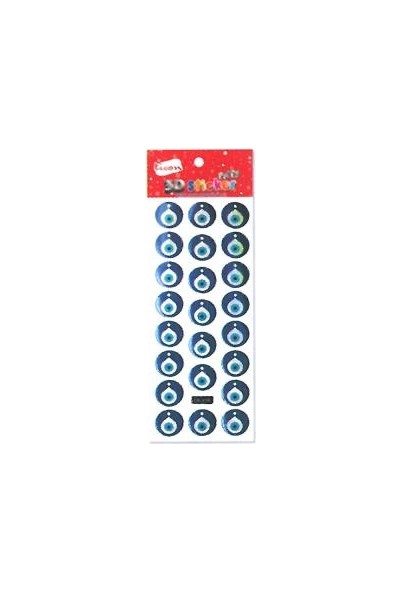 Ticon Nazar Boncuklu Stıcker - Yapışkanlı - Cb-259 Ticon Nazar Boncuklu Stıcker - Yapışkanlı - Cb-259