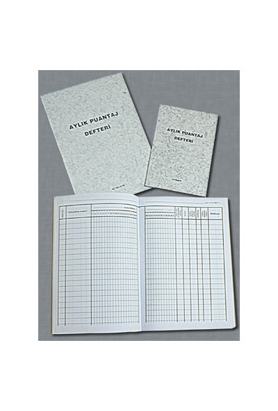 Cem Aylık Puantaj Defteri Büyük Cem Aylık Puantaj Defteri Büyük