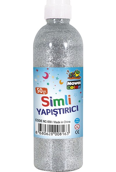 Nova Color Simli Yapıştırıcı - 50 Ml - Nc-558 - Gri