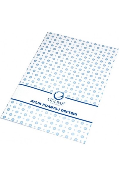 Gülpaş Küçük Puantaj Defteri Gülpaş Küçük Puantaj Defteri