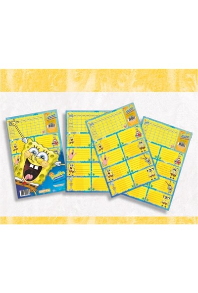 Gıpta Sünger Bob Ders Etiketi - 3 Lü