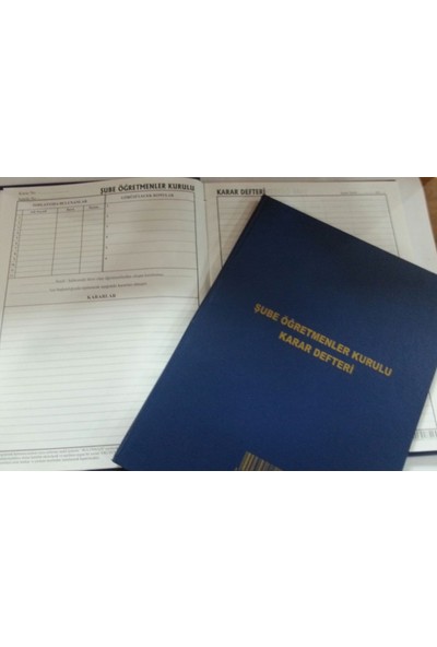 Kocaoluk Şube Öğretmenler Kurulu Karar Defteri Ciltli