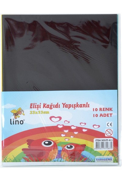 Lino Yapışkanlı Elişi Kağıdı 23 X 33 Cm - 10 Lu Lino Yapışkanlı Elişi Kağıdı 23 X 33 Cm - 10 Lu