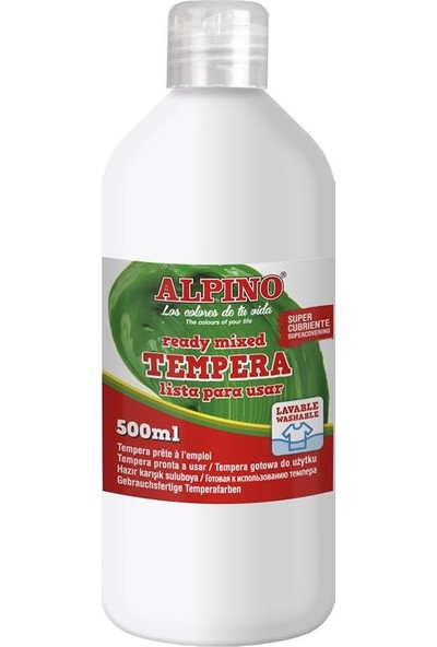 Alpino Beyaz 500 Ml Şişe Sulu Boya Alpino Beyaz 500 Ml Şişe Sulu Boya