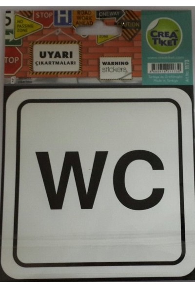 Crea Tıcket Wc Yazısı 1173 Crea Tıcket Wc Yazısı 1173