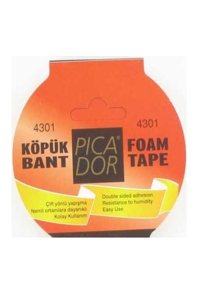 Picador 19 X 5 Çift Taraflı Köpük Bant